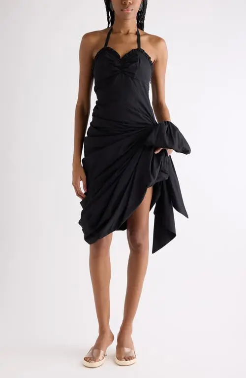 Chloé Draped Organic Cotton Poplin Dress