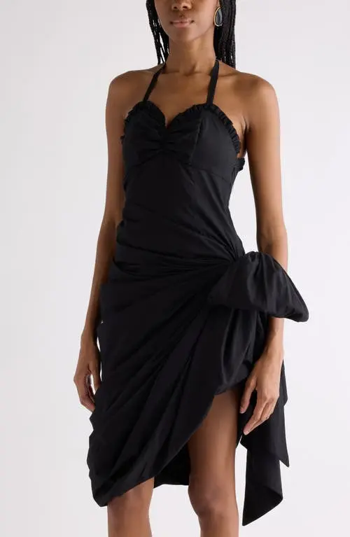 Chloé Draped Organic Cotton Poplin Dress