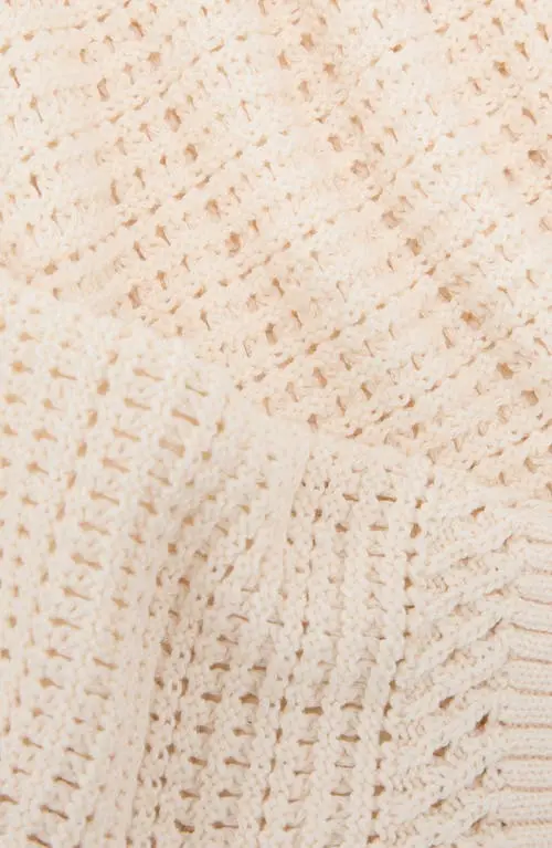 REISS Bonnie Open Stitch Cotton Sweater