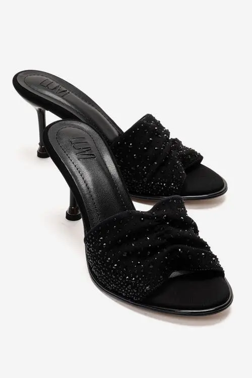 PROLOGUE SHOES Karina Stiletto Mule - Black