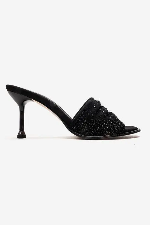 PROLOGUE SHOES Karina Stiletto Mule - Black