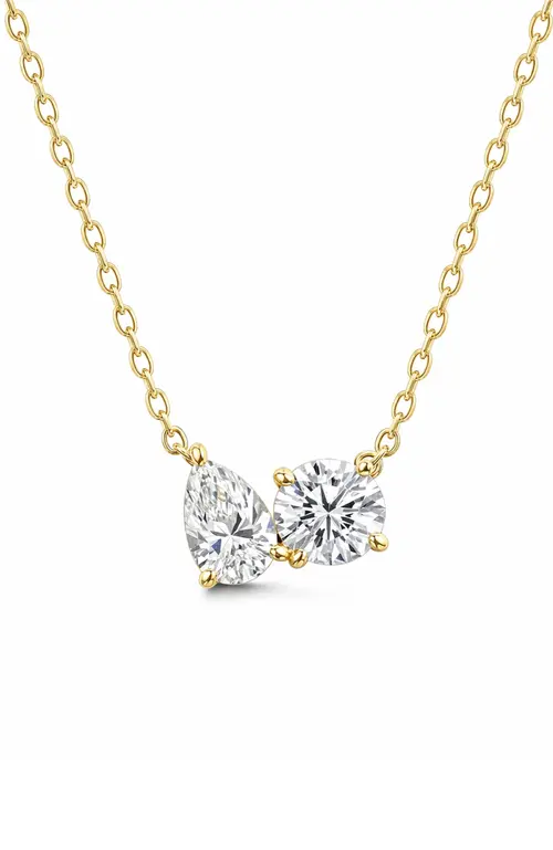 DLORIA Toi Et Moi Moissanite Necklace