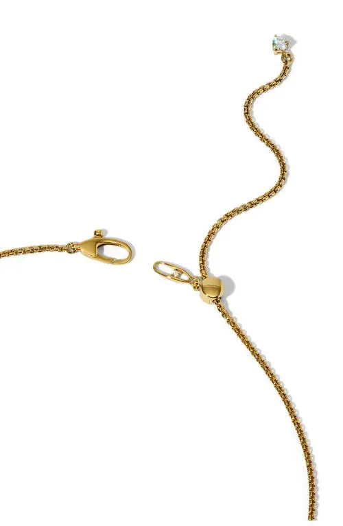 Nadri Astrid Cross Frontal Necklace - Gold