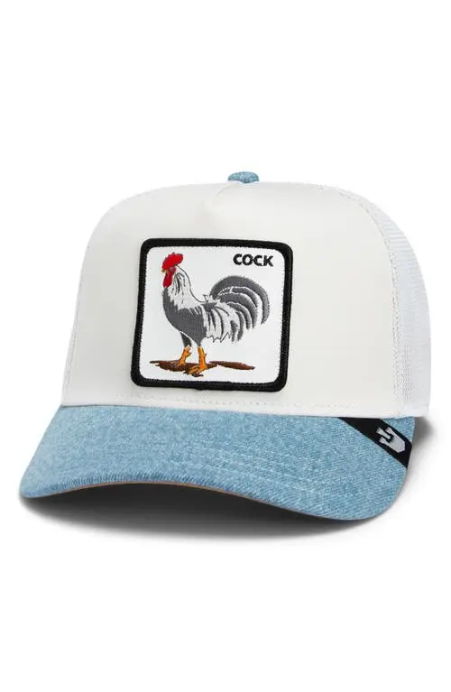 GOORIN BROS Rooster Patch Trucker Cap - White