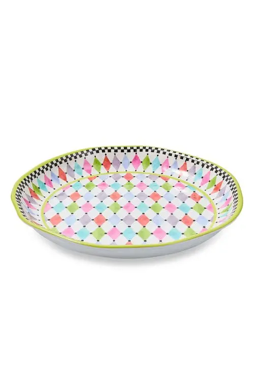 MACKENZIE-CHILDS Palm Springs Large Melamine Platter - Pink Multi