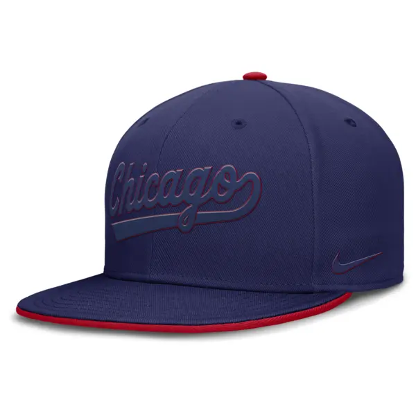Nike Chicago Cubs True Dri-fit Mlb Fitted Hat - Blue