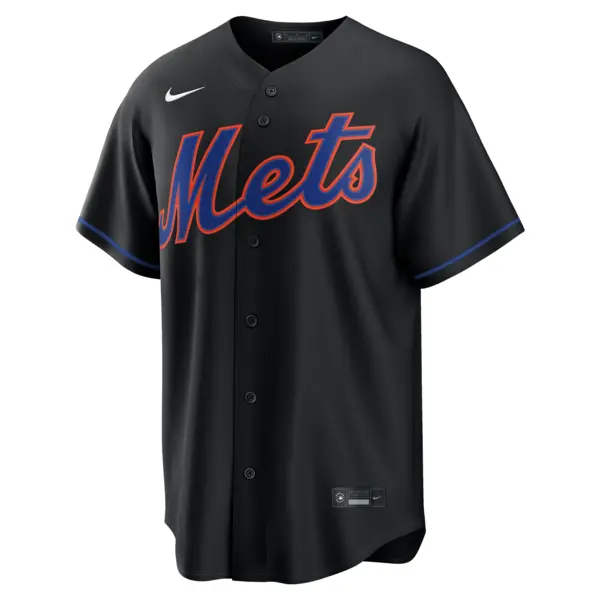 Nike Francisco Lindor New York Mets Mlb Replica Jersey - Black