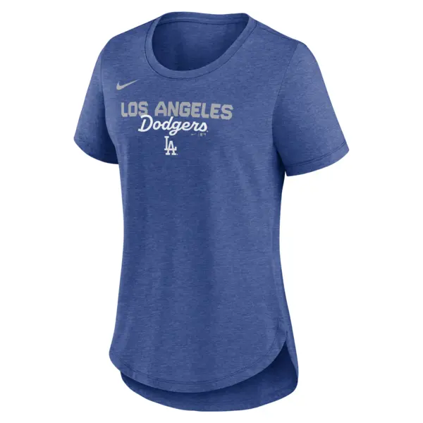 Nike Los Angeles Dodgers Arched Team Name Mlb T-shirt - Blue