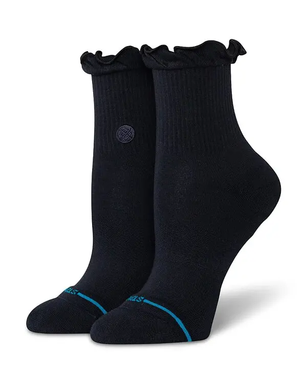 Stance Ruffle Icon Quarter Socks - Black
