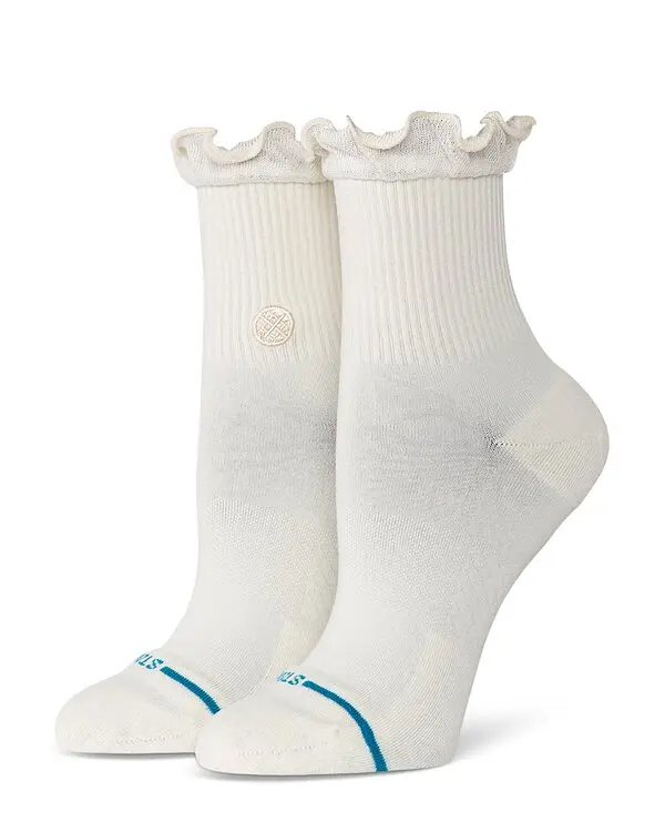 Stance Ruffle Icon Quarter Socks - Ivory