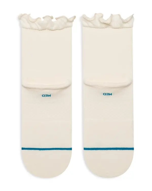Stance Ruffle Icon Quarter Socks - Ivory