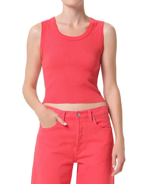 AGOLDE Shrunken Poppy Tank Top - Carnival