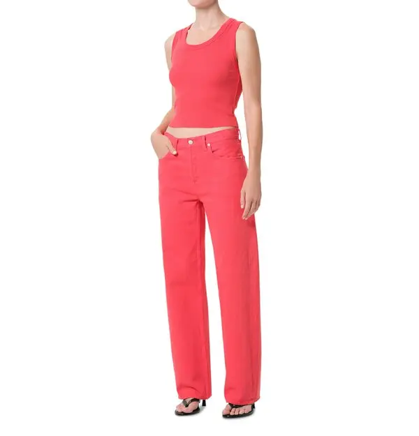 AGOLDE Shrunken Poppy Tank Top - Carnival