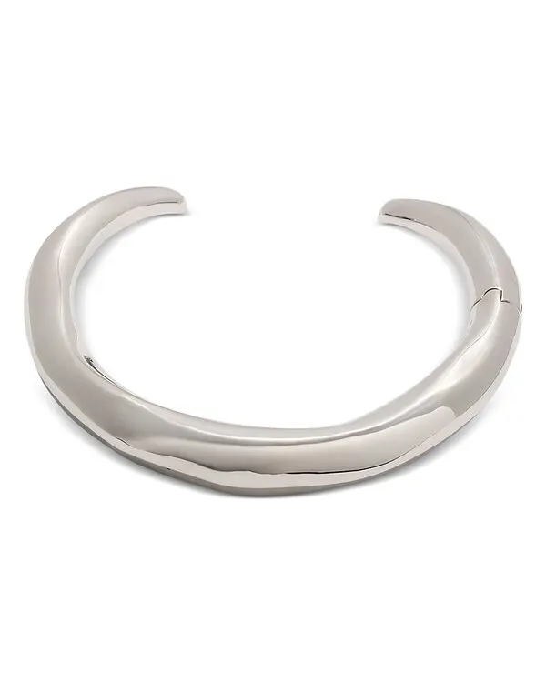 Alexis Bittar Molten Structured Collar Necklace - Silver