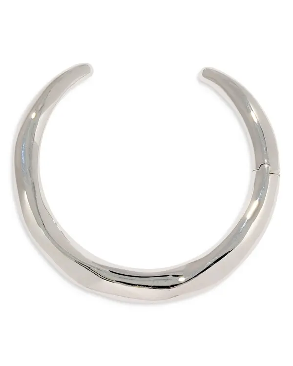 Alexis Bittar Molten Structured Collar Necklace - Silver