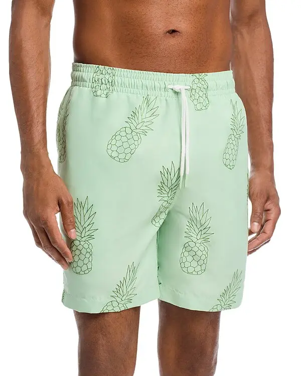 TRUNKS SURF & SWIM CO. Sano Pineapple 6.5" Swim Trunks