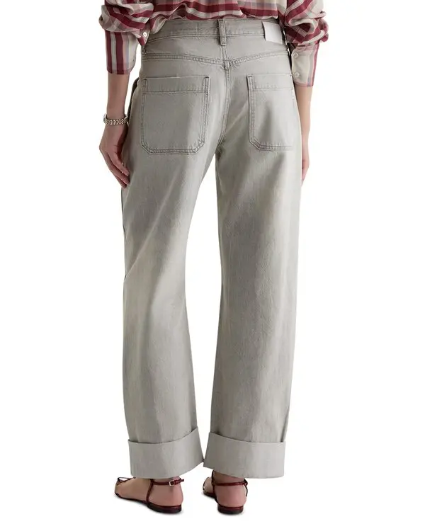Ag Mercer High-rise Cuffed Barrel Jeans