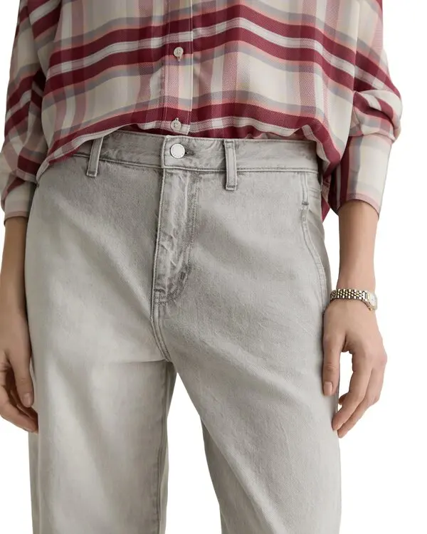 Ag Mercer High-rise Cuffed Barrel Jeans