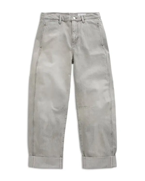 Ag Mercer High-rise Cuffed Barrel Jeans