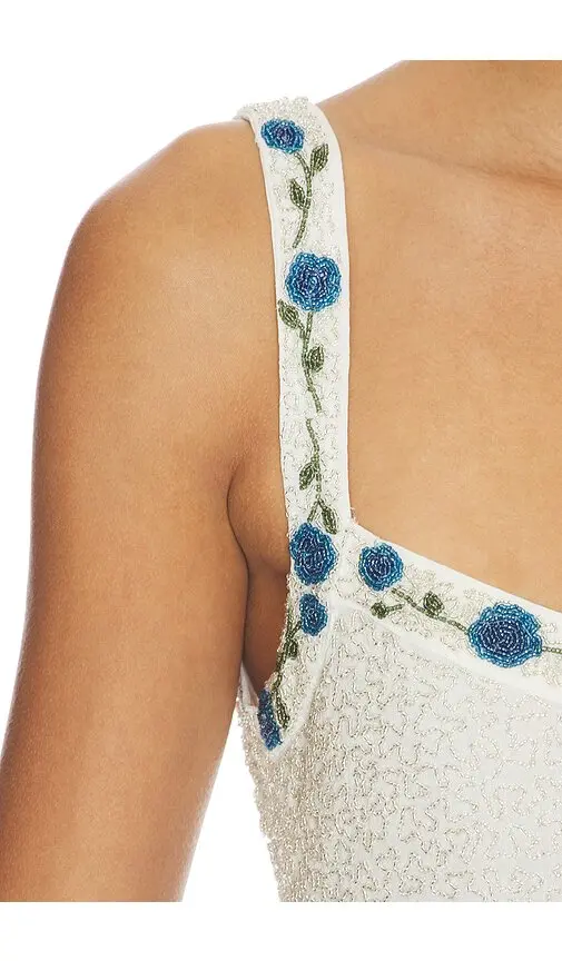 For Love & Lemons Cape Cod Beaded Mini Dress