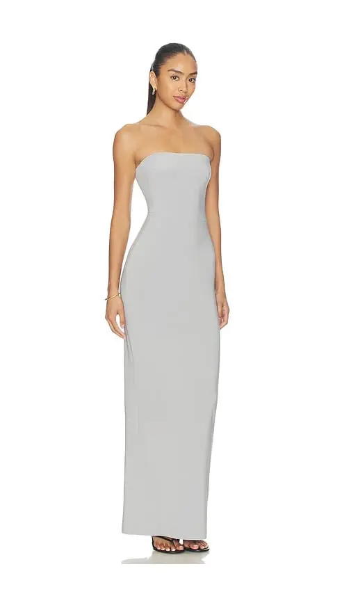 Norma Kamali Strapless Maxi Dress - Grey