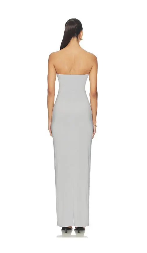 Norma Kamali Strapless Maxi Dress - Grey