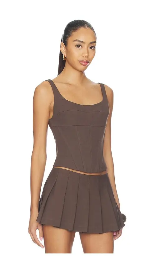 Cult Gaia Olive Top