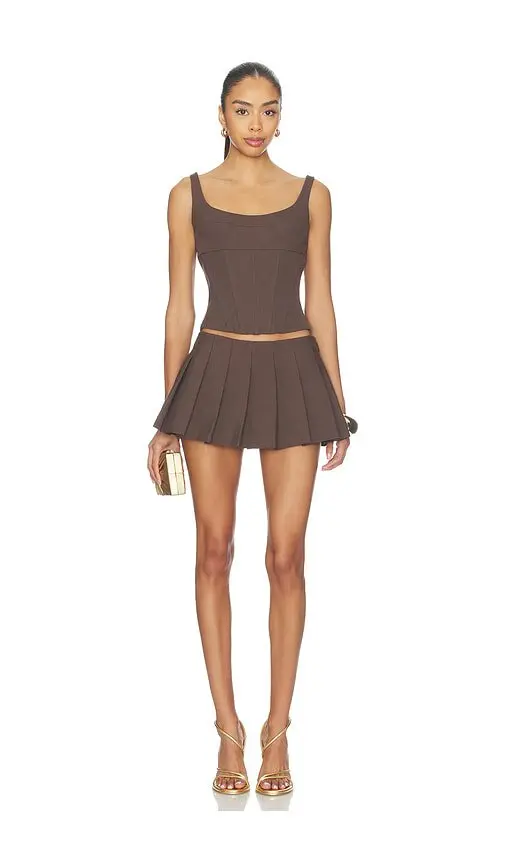 Cult Gaia Olive Top