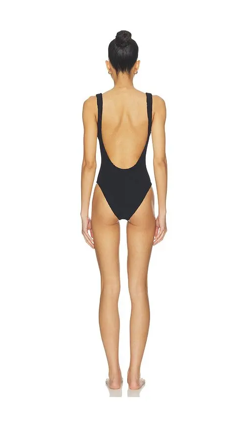 Hunza G Square Neck One Piece - Black