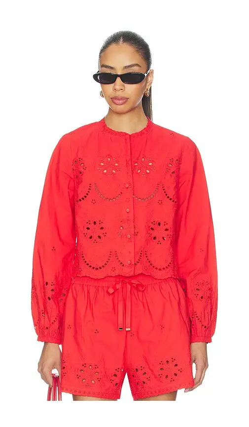 Cami Nyc Eyelet Cotton Blouse