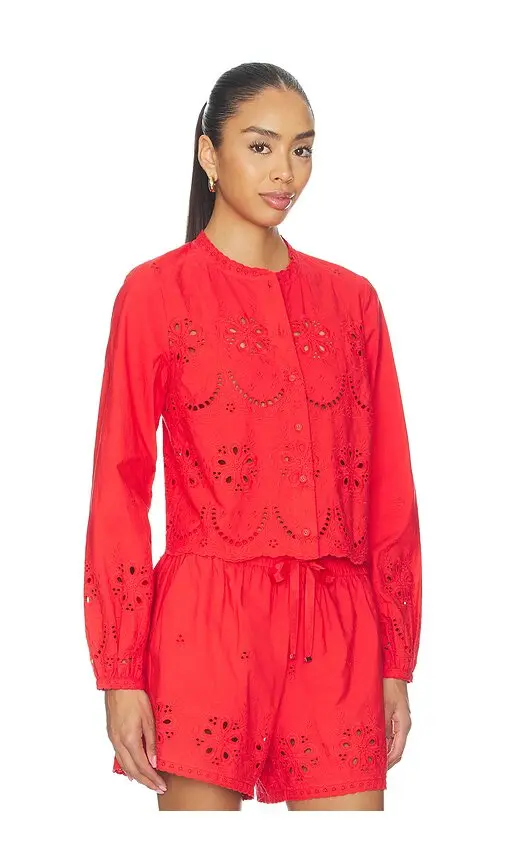 Cami Nyc Eyelet Cotton Blouse