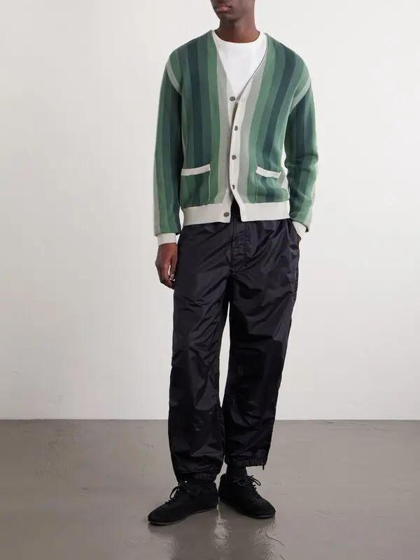 BEAMS Wool-blend Shell Drawstring Trousers