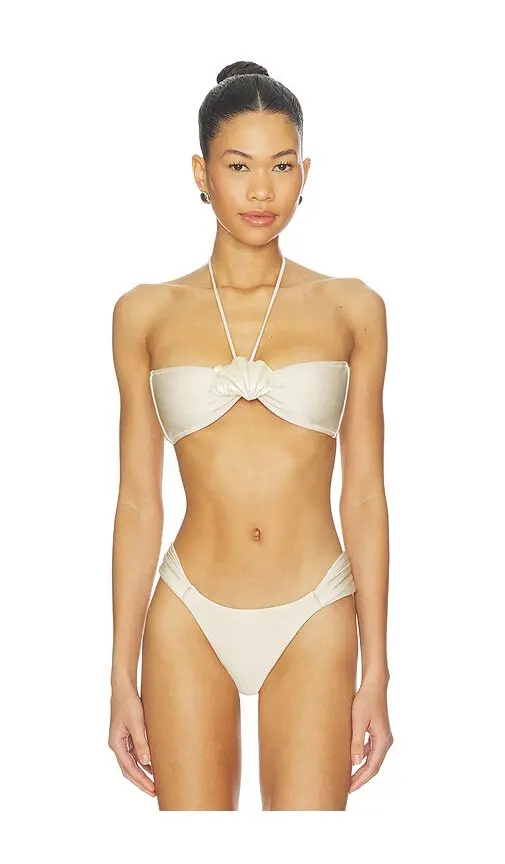 SHANI SHEMER Liv Bikini Top - Macadamia