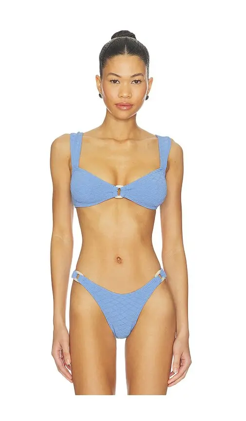 Bond Eye Ring Delphi Crop Bra - French Blue Diamond