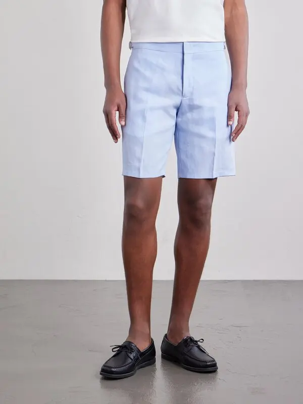 Orlebar Brown Norwich Straight-leg Linen Shorts