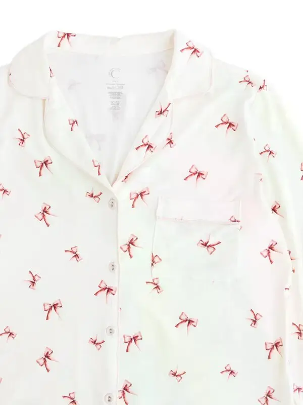 COZY CREW CLUB Bow-print Pyjama Set