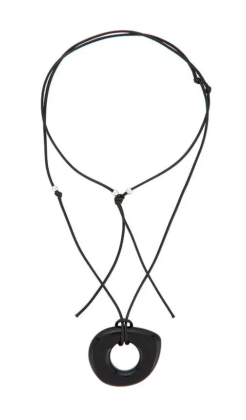 LOVERS AND FRIENDS Jasmin Pendant Necklace - Black