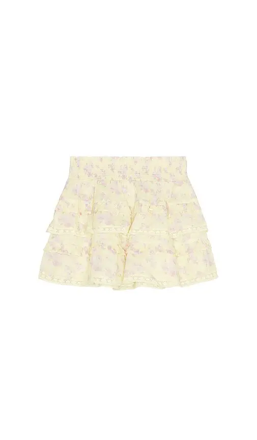 LoveShackFancy Tween Billie Skirt - Lemon