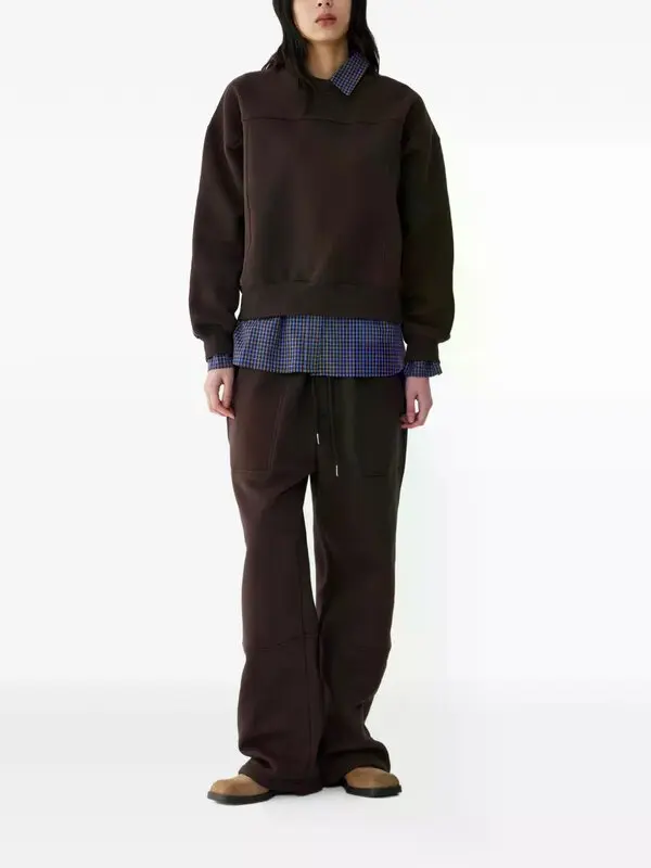 STUDIO TOMBOY Fleece-lined Track Pants - Brown