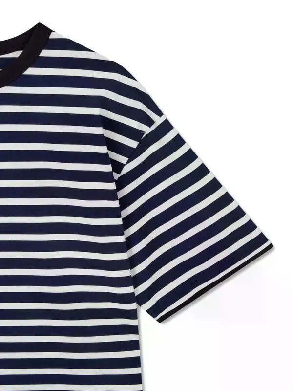 STUDIO TOMBOY Striped Crew-neck T-shirt - Blue