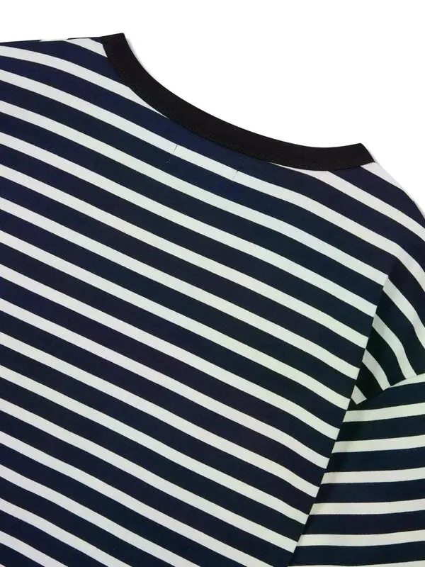 STUDIO TOMBOY Striped Crew-neck T-shirt - Blue