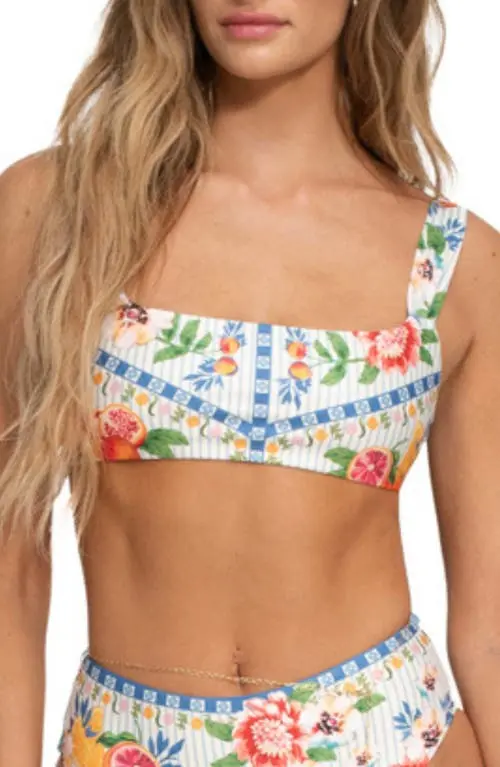 Agua Bendita Sele Basket Bikini Top - Blue