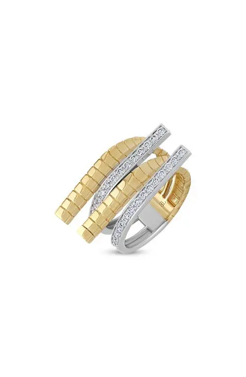 Bony Levy 18k Gold Cleo Diamond Statement Ring - Two Tone