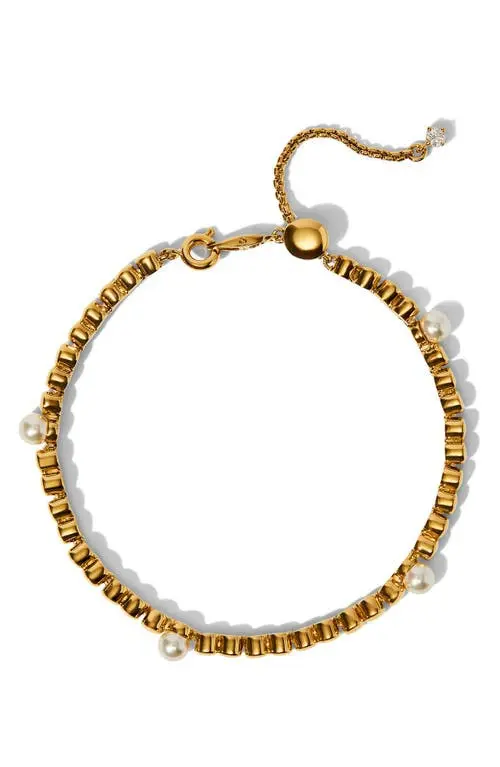 Nadri Esme Faux Pearl Bracelet - Gold