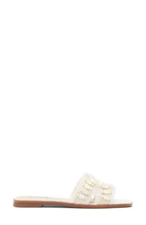 Steve Madden Hadyn Slide Sandal - Bone Raffia