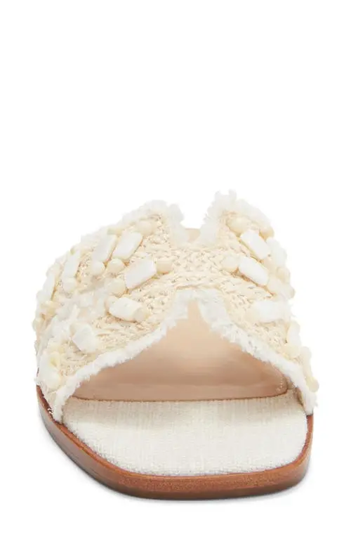 Steve Madden Hadyn Slide Sandal - Bone Raffia