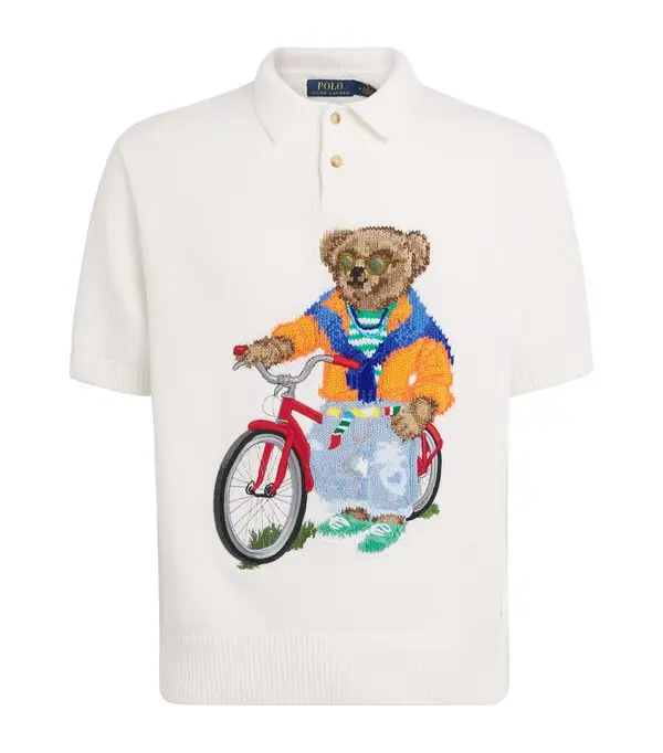 Polo Ralph Lauren Cotton Bear Polo Shirt - Ivory