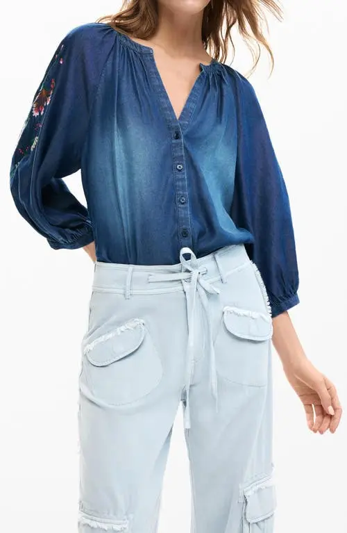 Desigual Frayed Cargo Trousers
