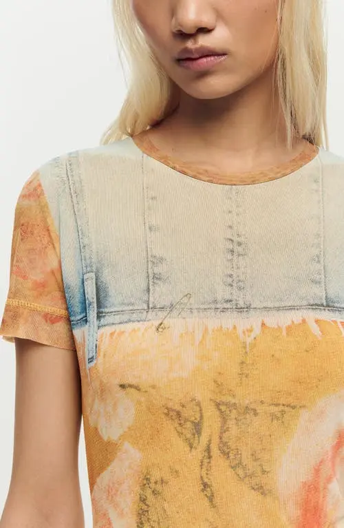 Desigual Trompe L'oeil Midi T-shirt Dress