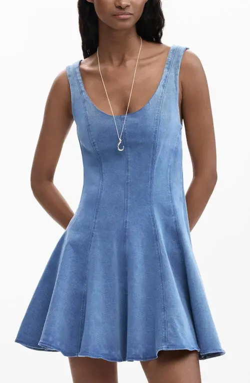 Desigual Sleeveless Denim Midi Dress